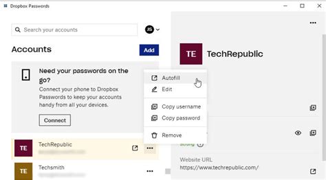 How To Use Dropbox Passwords As Your Password Manager Techrepublic