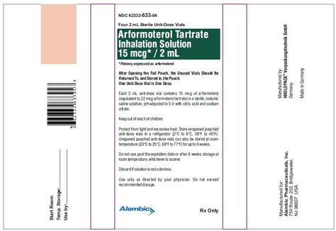 Arformoterol Tartrate Solution