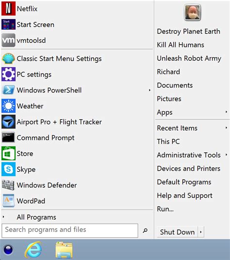 Classic Shell 4 0 Review Free Utility Restores The Full Start Menu That Windows 8 1 Didnt
