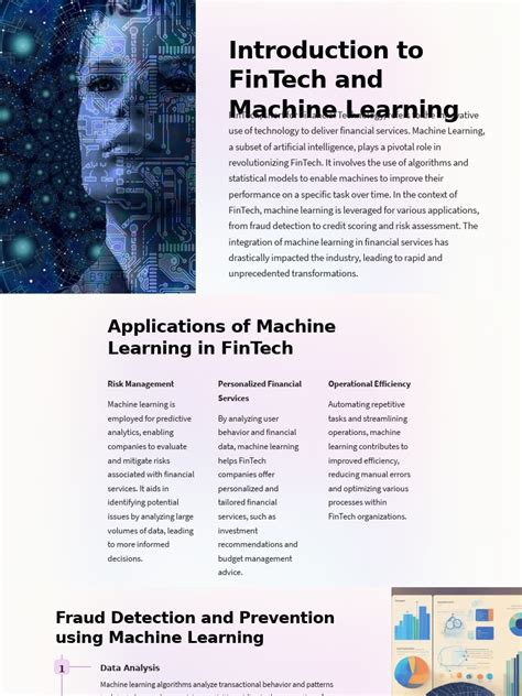 Introduction To Fintech And Machine Learning Pdf Machine Learning