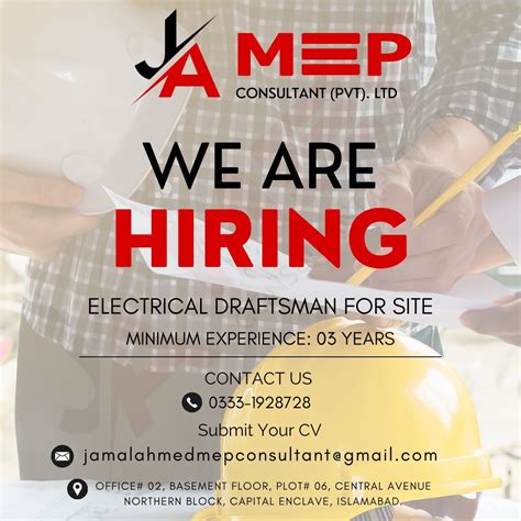 Hiring Electrical Mep Draftsman Arbaz Afzal