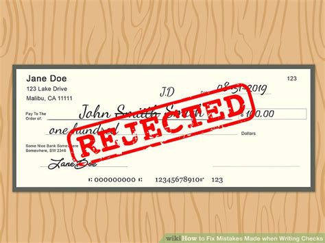 How To Fix Mistakes Made When Writing Checks Steps