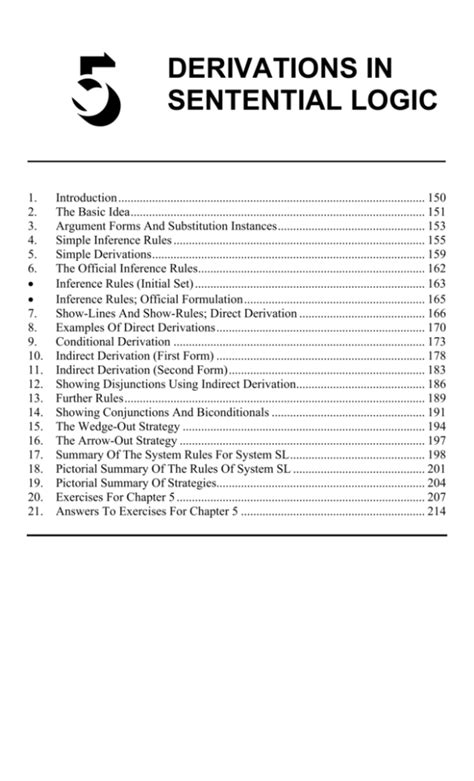 Chapter 5 Derivations In Sentential Logic