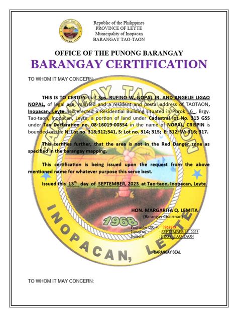 Zoning Certification Pdf