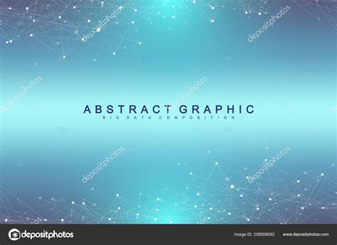 Technology Abstract Background With Connected Line And Dots Big Data Visualization Perspective