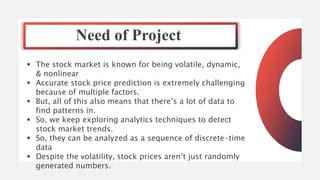 Stock Price Prediction Using Machine Learning PPTX