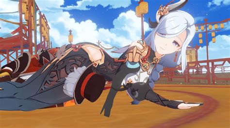 [art] Mmd Shenhe Headscissor Neck Snap [motion Dl] By Hotaru7mmd On
