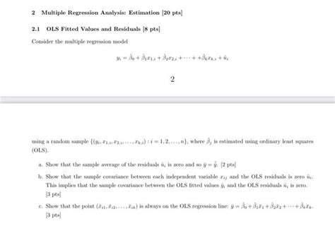 solved 2 multiple regression analysis estimation 20 pts]