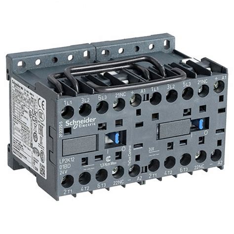 Schneider Reversing 3 Poles Miniature Iec Magnetic Contactor 2mmx9 Lp2k1201bd Grainger