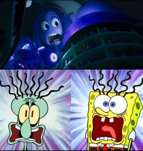 Ruby Gillman And Spongebob And Squidward Screaming By Smthngpcso5 On