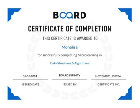 Earned Data Structures And Algorithms Certificate Miss Monalisa Posted On The Topic Linkedin