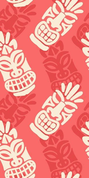 Premium Vector Hawaiian Tiki Patterns