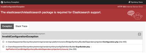 The Elasticsearchelasticsearch Package Is Required For Elasticsearch