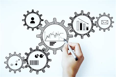 Premium Photo Hand Drawing Creative Cogwheels Sketch On Concrete Wall Background Engineering