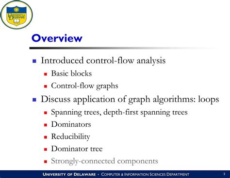 Ppt Optimizing Compilers Cisc 673 Spring 2011 More Control Flow