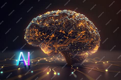 인공지능 신기술 과학 미래 추상적인 인간의 두뇌 Ai 기술 Cpu 중앙처리장치 칩셋 빅데이터 머신러닝과 사이버 마인드 지배