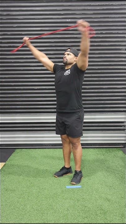 Overhead Banded Pass Through Workout Mobility Youtube