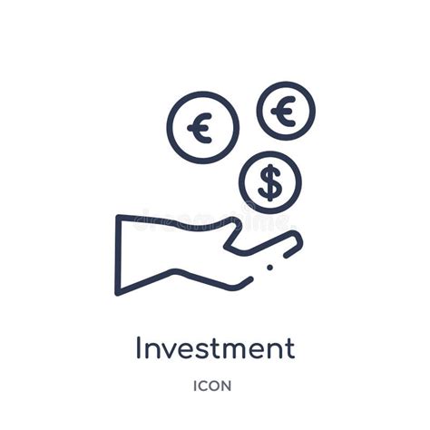 Linear Investment Icon From Digital Economy Outline Collection Thin Line Investment Vector