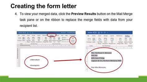 Mail Merge And Label Generationpptx