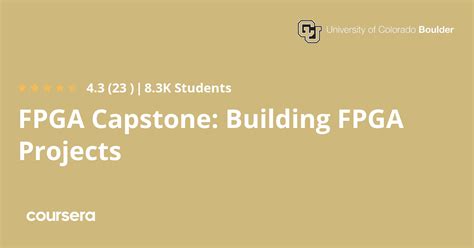 FPGA Capstone Building FPGA Projects Coursera