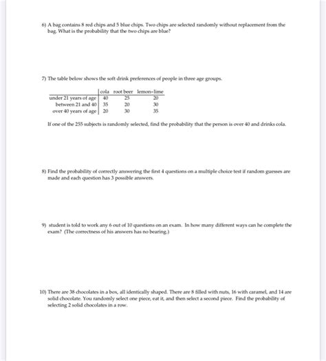 Solved 6 A Bag Contains 8 Red Chips And 5 Blue Chips Two