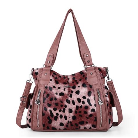 Angel Kiss Womens Handbags Top Handle Leather Hobo Shoulder Bag Tote