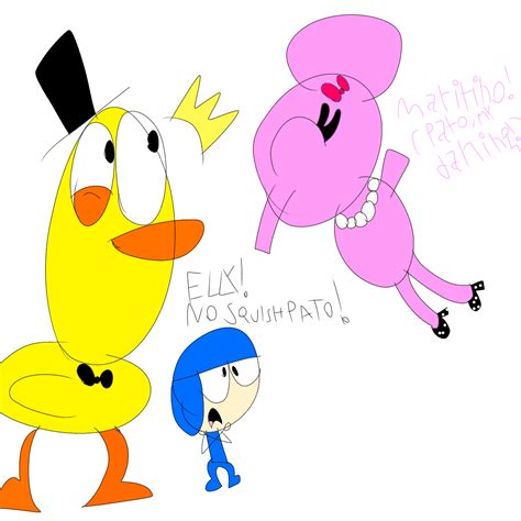 I Really Wanted To Ship Pato And Elly For No Reason Because A Large Pink Elephant Dating A Short