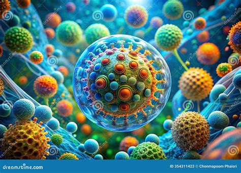 Unveiling The Intricate Structure Of A Cell Membrane A Detailed 3d Microscopic Double Exposure
