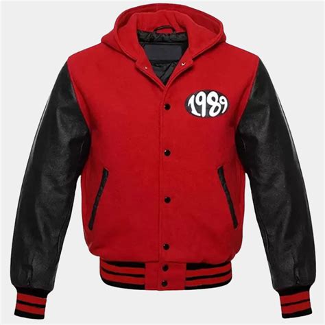 Shake It Off Taylor Swift 1989 Red And Black Varsity Jacket Safyd