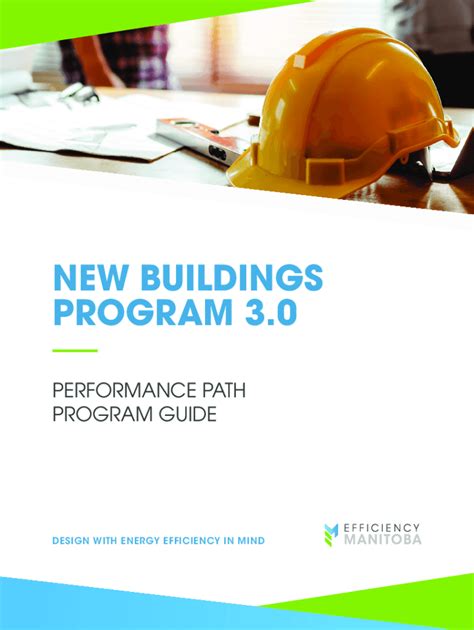 Fillable Online New Buildings Program 30 Performance Path Program