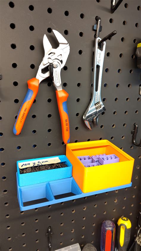 Universal Pegboard System Gridfinity 2 X 4 Shelf Remixed By Le Makerworld Download