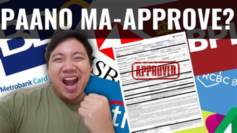 Paano Ma Approve Sa Iyong Credit Card Application Youtube