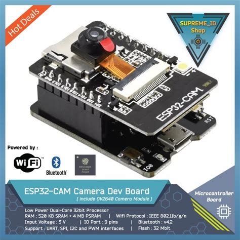 Jual Esp32 Cam Ov2640 Camera Esp 32 Dev Board Wifi Bluetooth Ch340 Ttl Shopee Indonesia