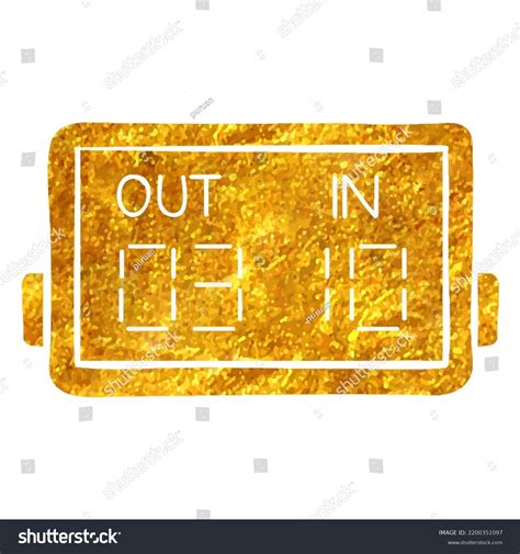 Hand Drawn Player Substitution Board Icon Stock Vector Royalty Free