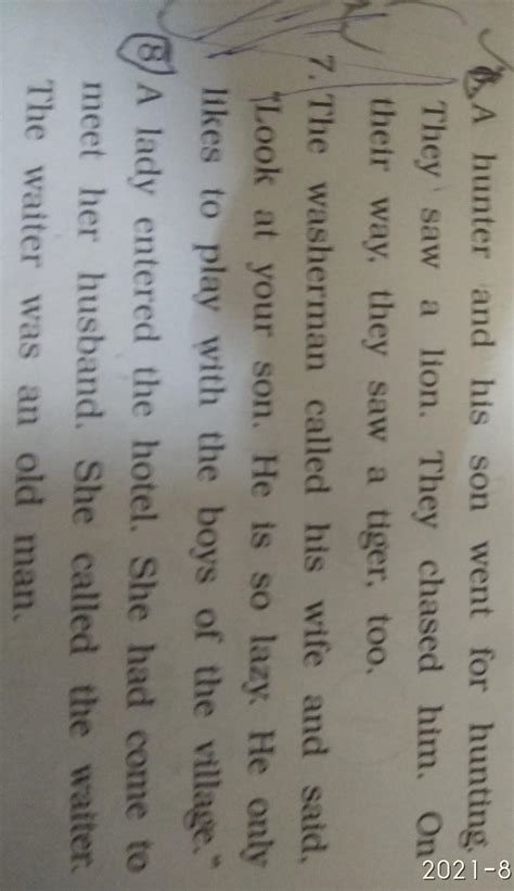 8 Rewrite The Following Paragraphs Changing The Gender Make Changes Where Necessary Brainly In