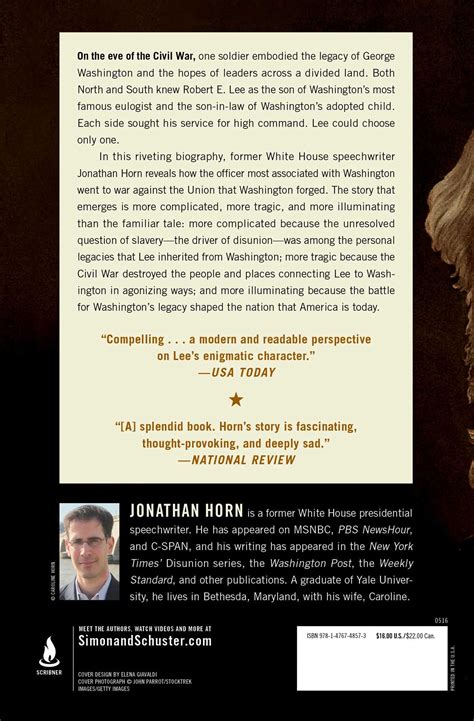 The Man Who Would Not Be Washington Book By Jonathan Horn Official