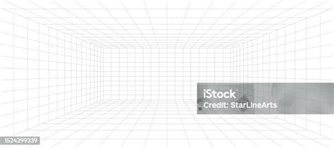 추상 3d 그리드 룸 구조 와이어프레임 템플릿 디자인 0명에 대한 스톡 벡터 아트 및 기타 이미지 0명 3차원 형태 건축 Istock
