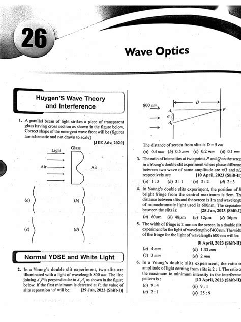 Wave Optics Pdf