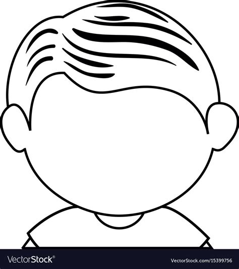 Boy Face Cartoon Royalty Free Vector Image Vectorstock