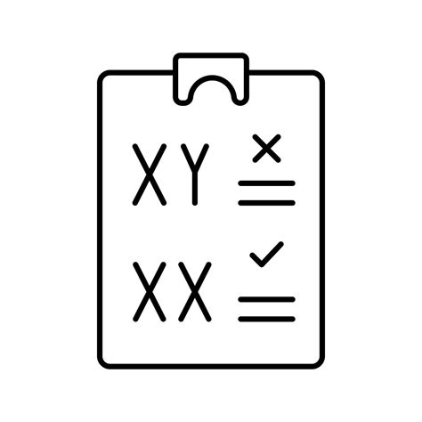 Sex Determination Icon Healthcare And Prenatal Testing Line Symbol