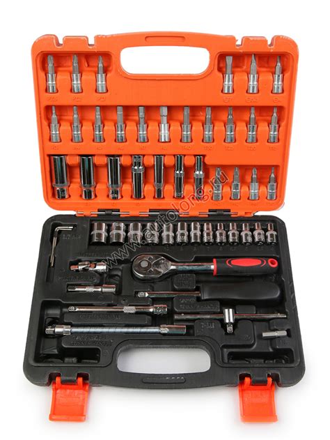 Набор инструментов с головками и битами 53 предмета в кейсе купить по низким ценам в интернет