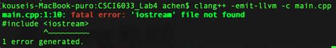 Solved When I Run The Cpp File With Clang Emit Llvm C Chegg