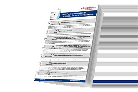 Evaluating Drone Detection Systems 7 Must Ask Questions