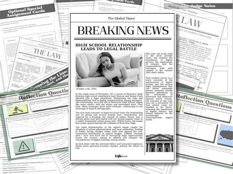 Dangers Of Sexting Revenge Porn Mock Trial Day Sexual Health Activity Teaching Resources