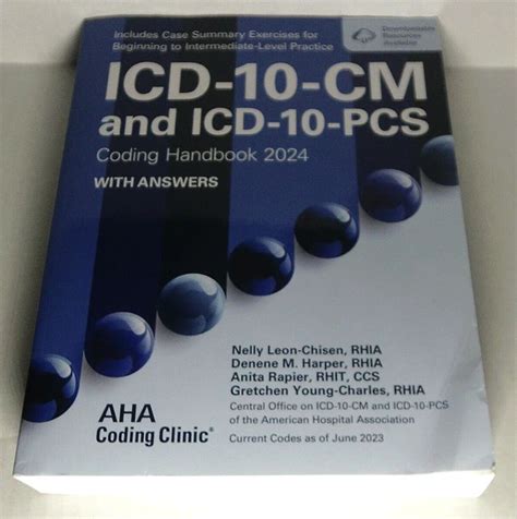 Icd 10 Cm And Icd 10 Pcs Coding Handbook With Answers 2024 By Nelly Leon Chisen 262 53
