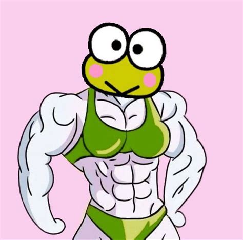 A Cartoon Character Posing For The Camera With Her Muscles Exposed And