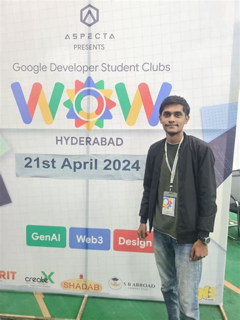 Mohammed Mufaqqam Sanjar Ghori On Linkedin Gdsc Gdscwow Gdscmjcet