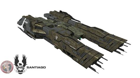 Halo Ship Unsc Santiago By Scifi Shipyards On Deviantart