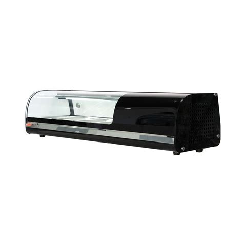 High Quality Sushi Curved Glass Door Display Cabinet China Sushi