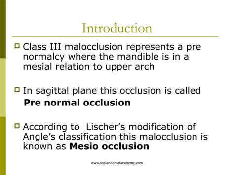 Angles Class 3 Malocclusion Ppt Dental Health Diseases And Conditions